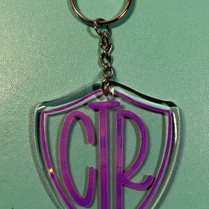 CTR Shield Acrylic Keychain | LDS Gift for Missionaries & Youth ...