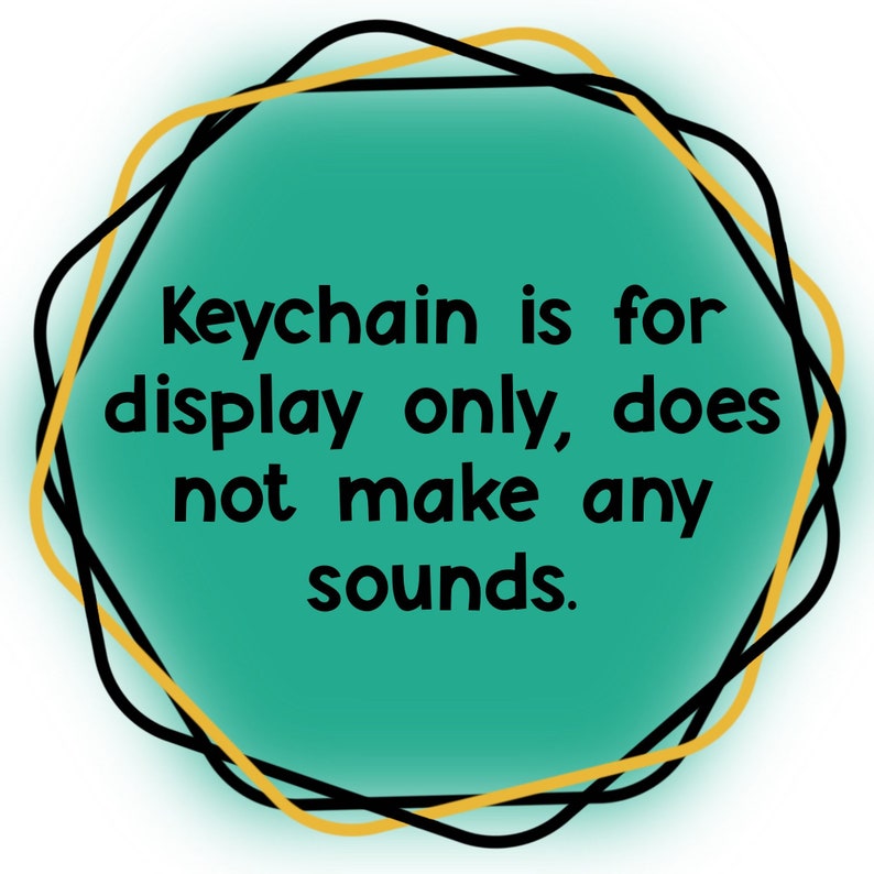 Bluey Inspired Yes/no Button Acrylic Keychain - Etsy