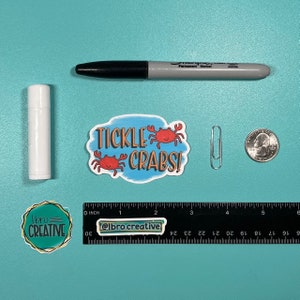 Tickle Crabs! Bluey Inspired Funny Permanent Vinyl Sticker - Etsy