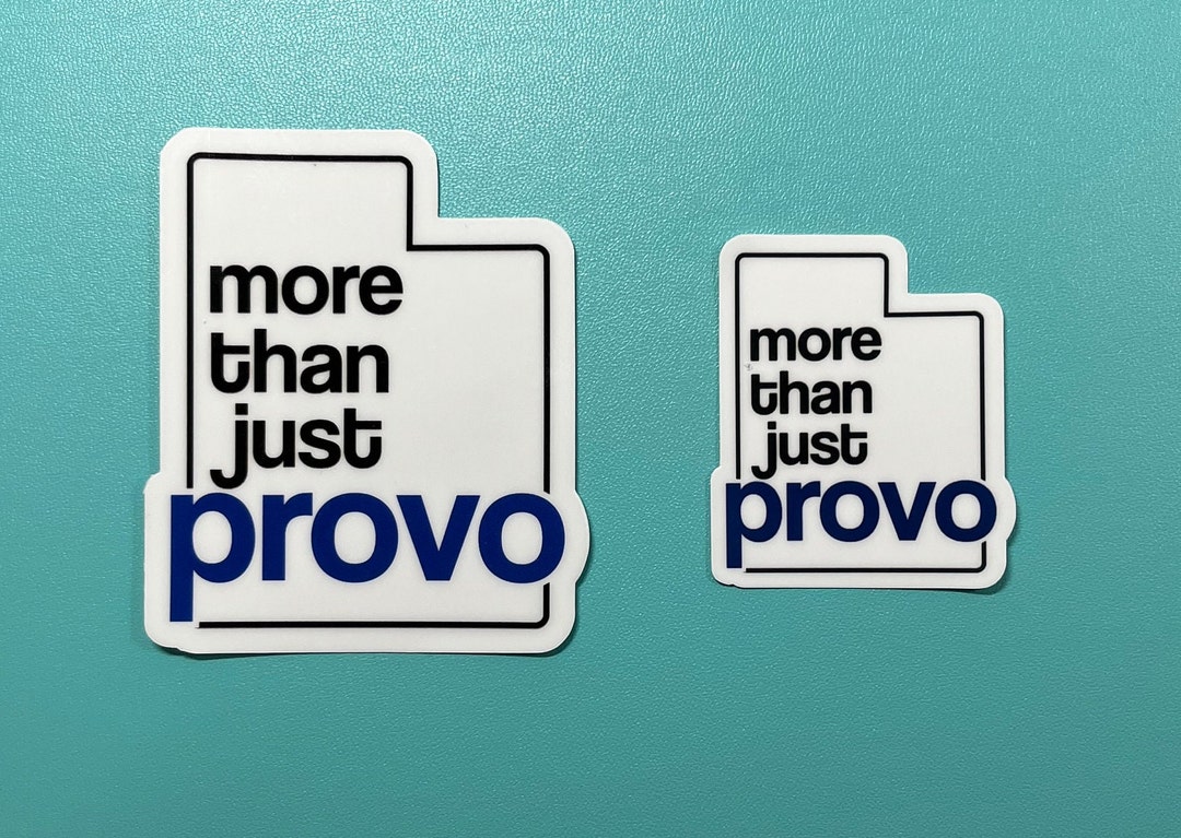 More Than Just Provo Utah Vinyl Sticker | State Image Decal | Travel ...