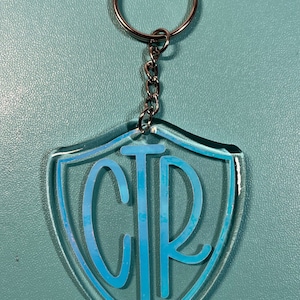 CTR Shield Acrylic Keychain | LDS Gift for Missionaries & Youth ...