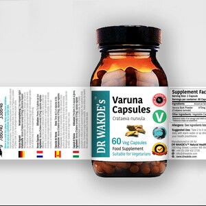 DR WAKDE'S Varuna Capsules (crataeva Nurvula) | 60 Veg Caps | Ayurvedic ...
