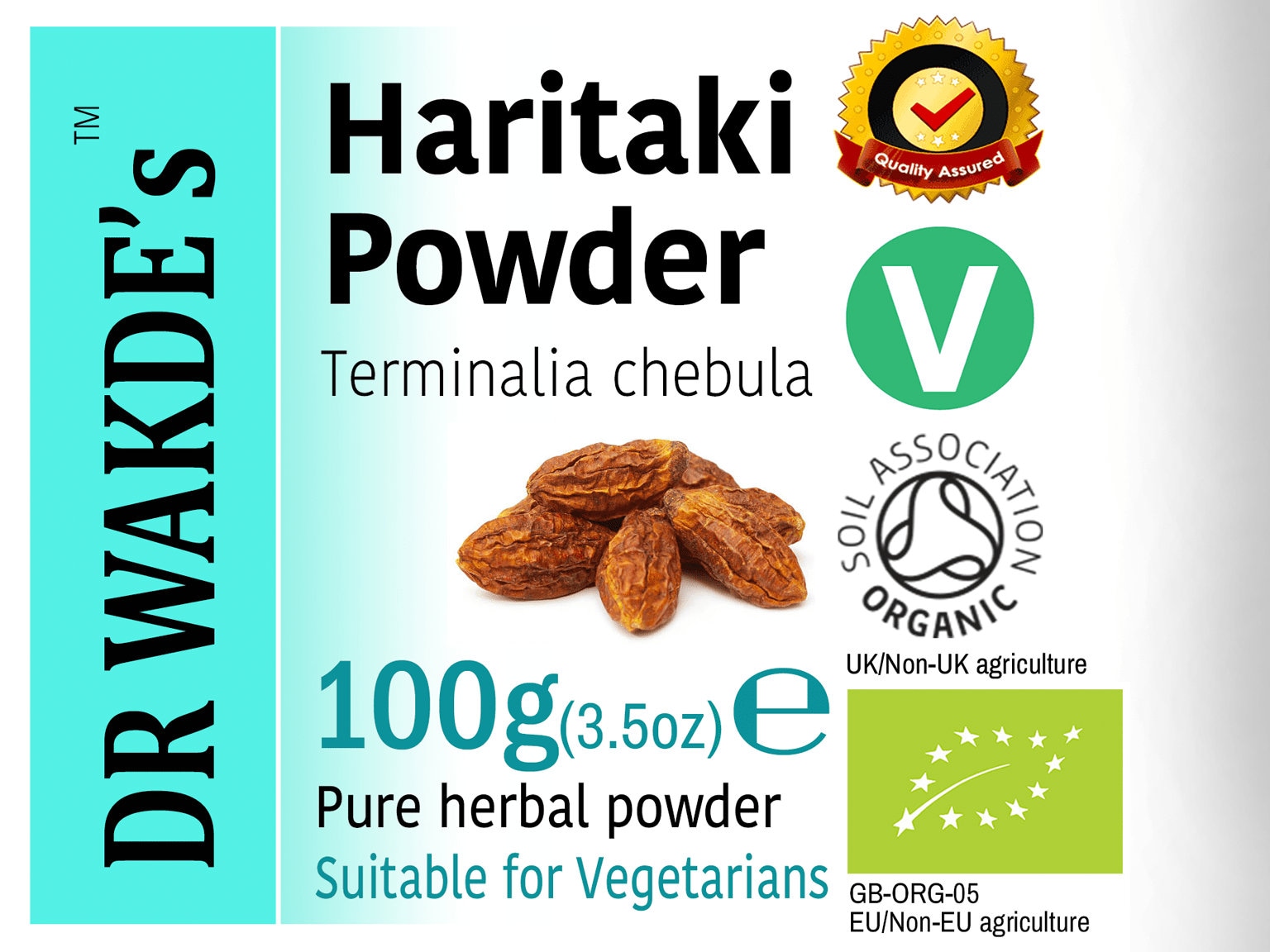 DR WAKDE'S Organic Haritaki Powder hirda Terminalia Chebula Pure, Raw ...