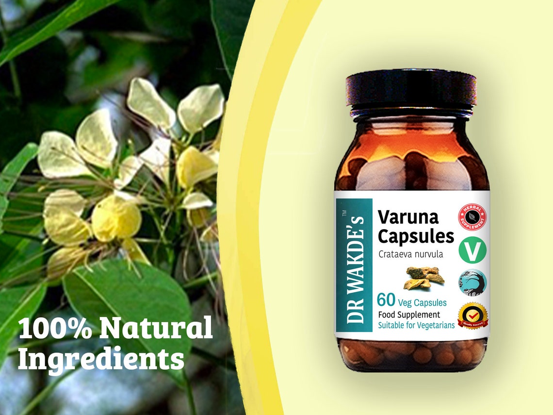 DR WAKDE'S Varuna Capsules (crataeva Nurvula) | 60 Veg Caps | Ayurvedic ...