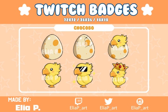 Final Fantasy twitch emote Chocobo Digital Drawing & Illustration Art ...