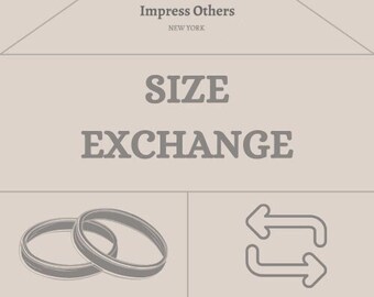 Custom Milled Ring Size Exchange - Etsy