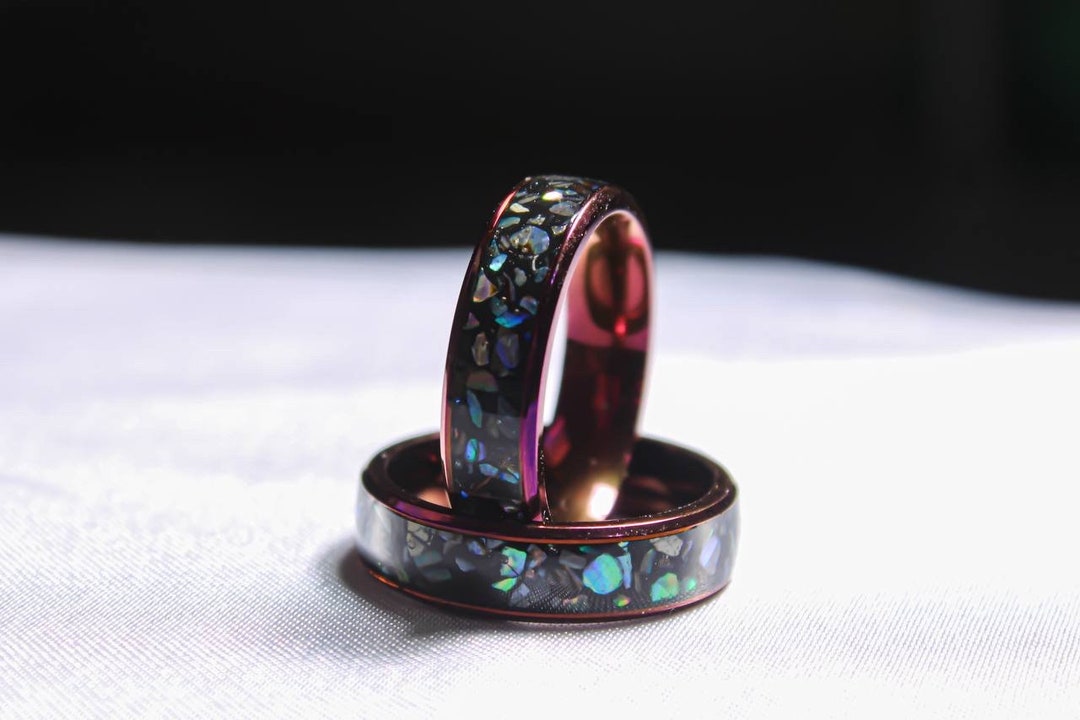 Abstract Spectrum- Statement Ring With Broken Color Scheme, Men's Women ...