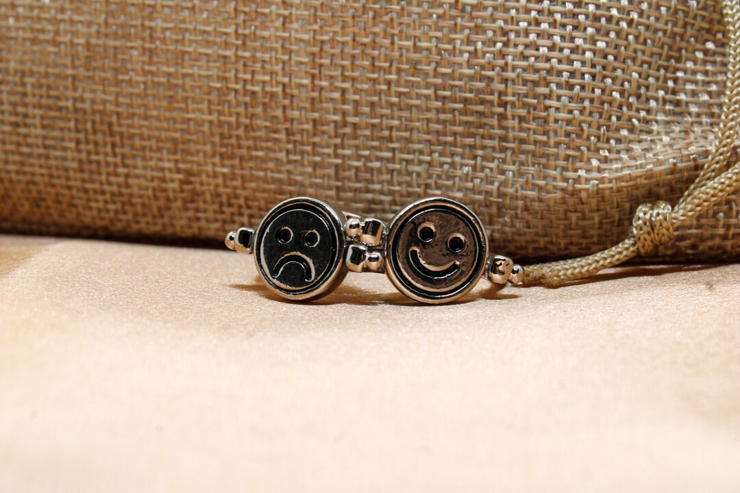 Draw Your Mood With Smile/sad Ring ;)gifts Jewelry, Aesthetic Cute ...