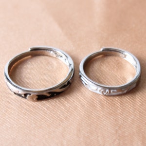 Stylishly Designed Symbol of Love Couple Matching Rings,outstanding ...
