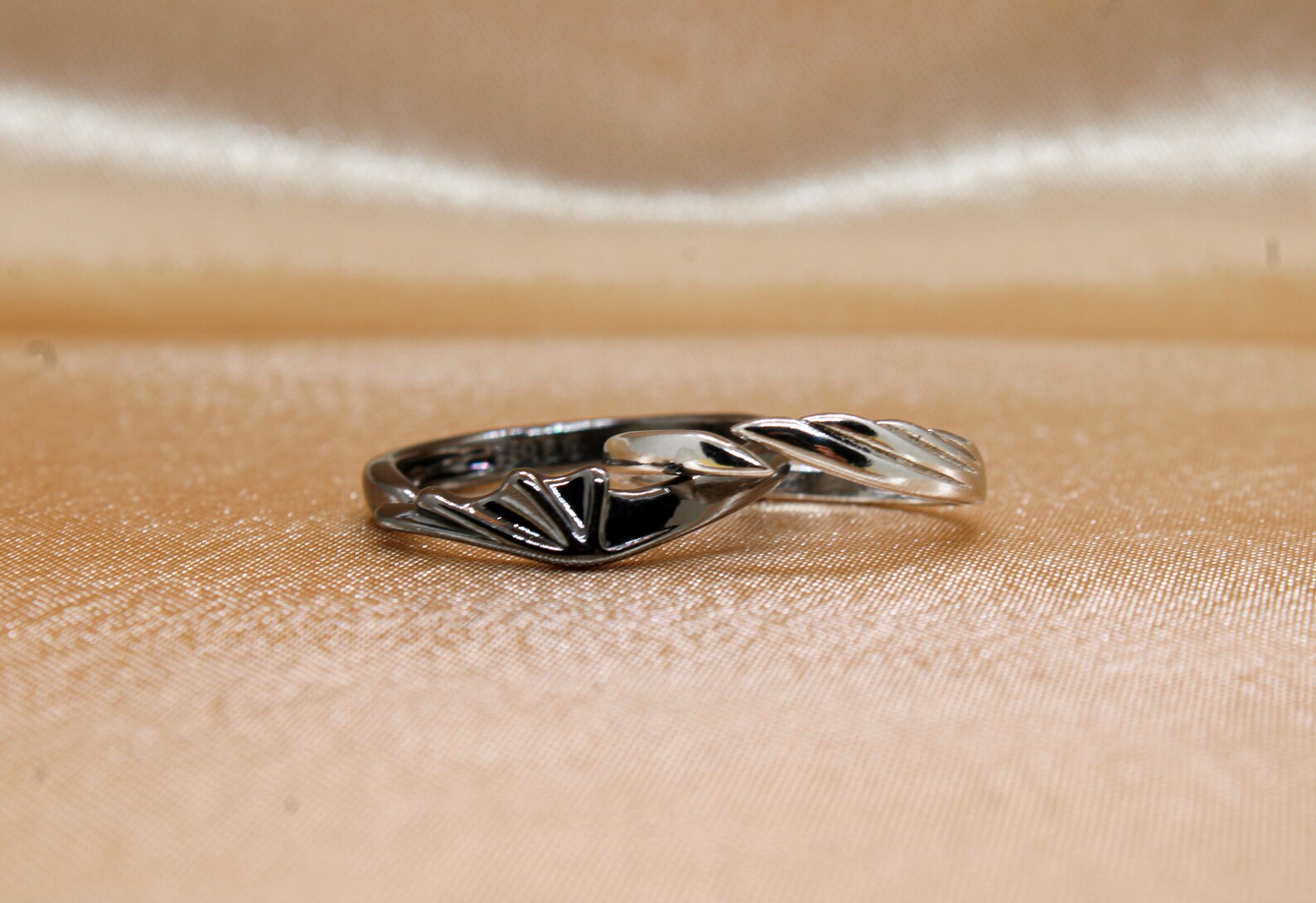 Stylish Couple Rings Set Adjustable Matching Rings i - Etsy