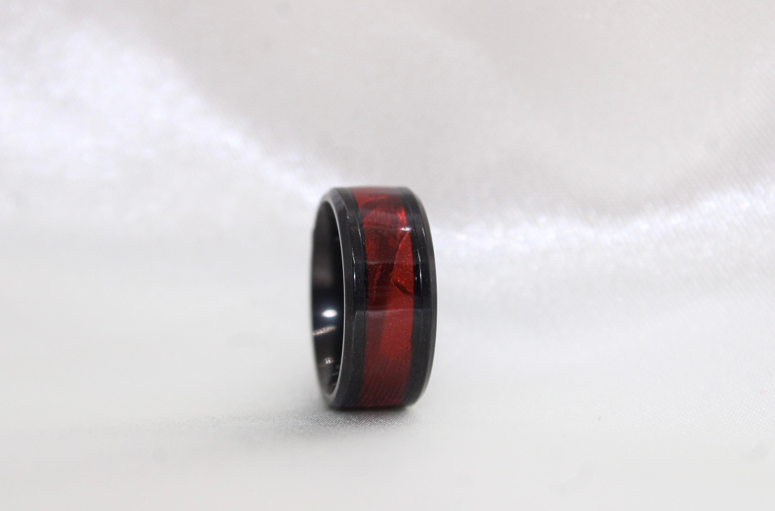New Gradient Red Color Minimalist Ring Impressive Gift for - Etsy