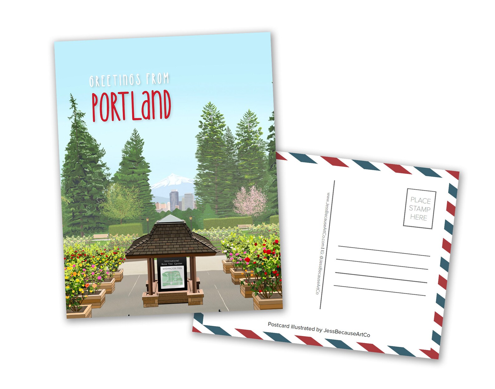 Portland Trio Postcard Set - Etsy