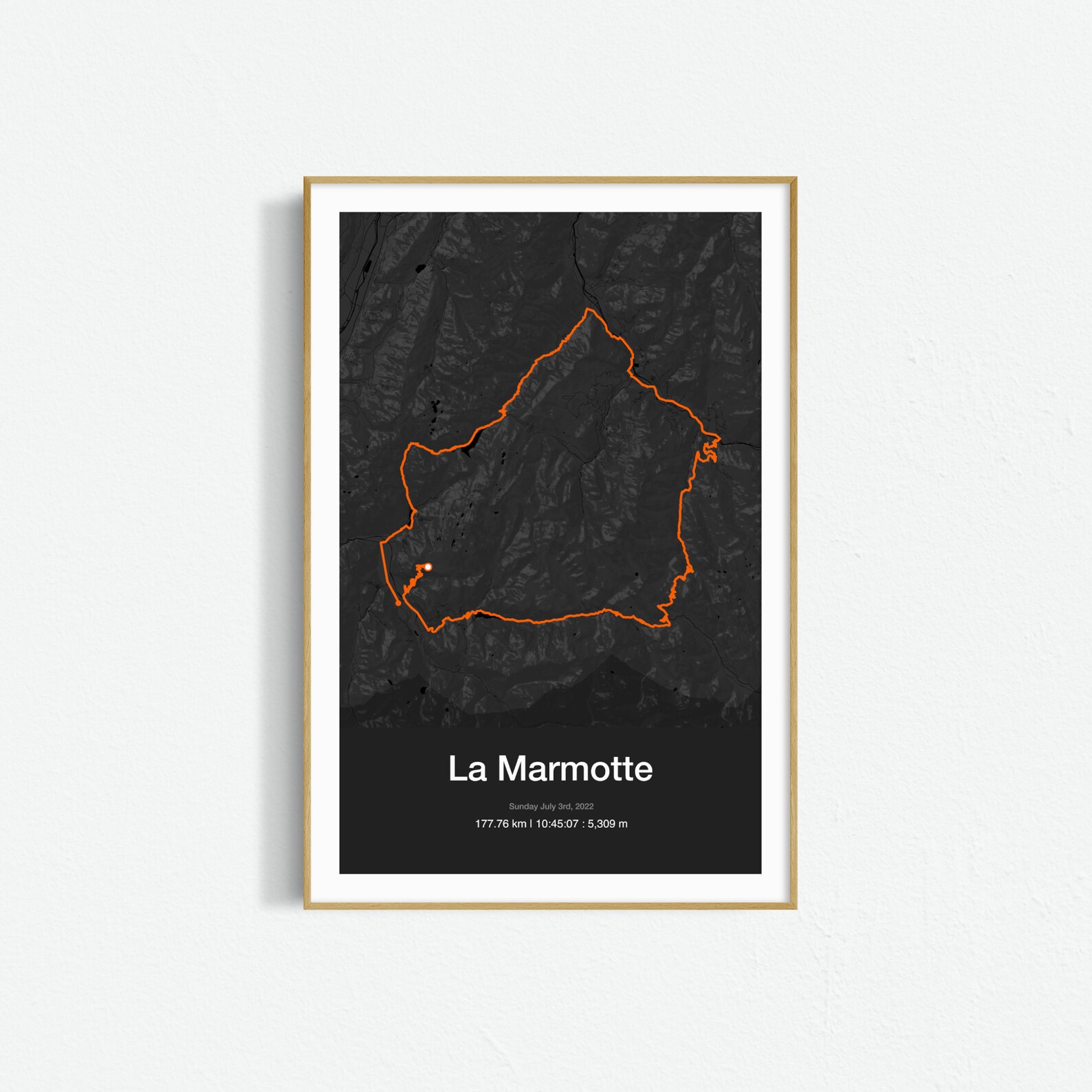 Custom Cycling Map Art Print – Strava, GPX Route - Etsy
