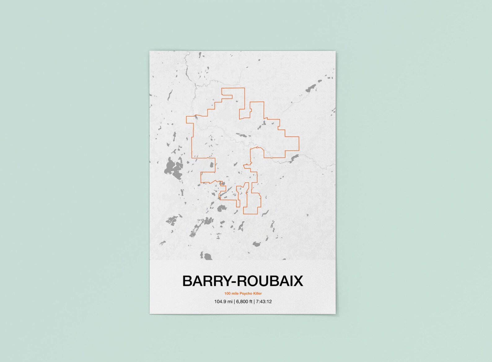 GPX Strava Wall Art Print Custom Cycling Map Art Print - Etsy