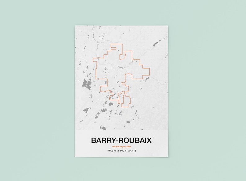 GPX Strava Wall Art Print Custom Cycling Map Art Print - Etsy