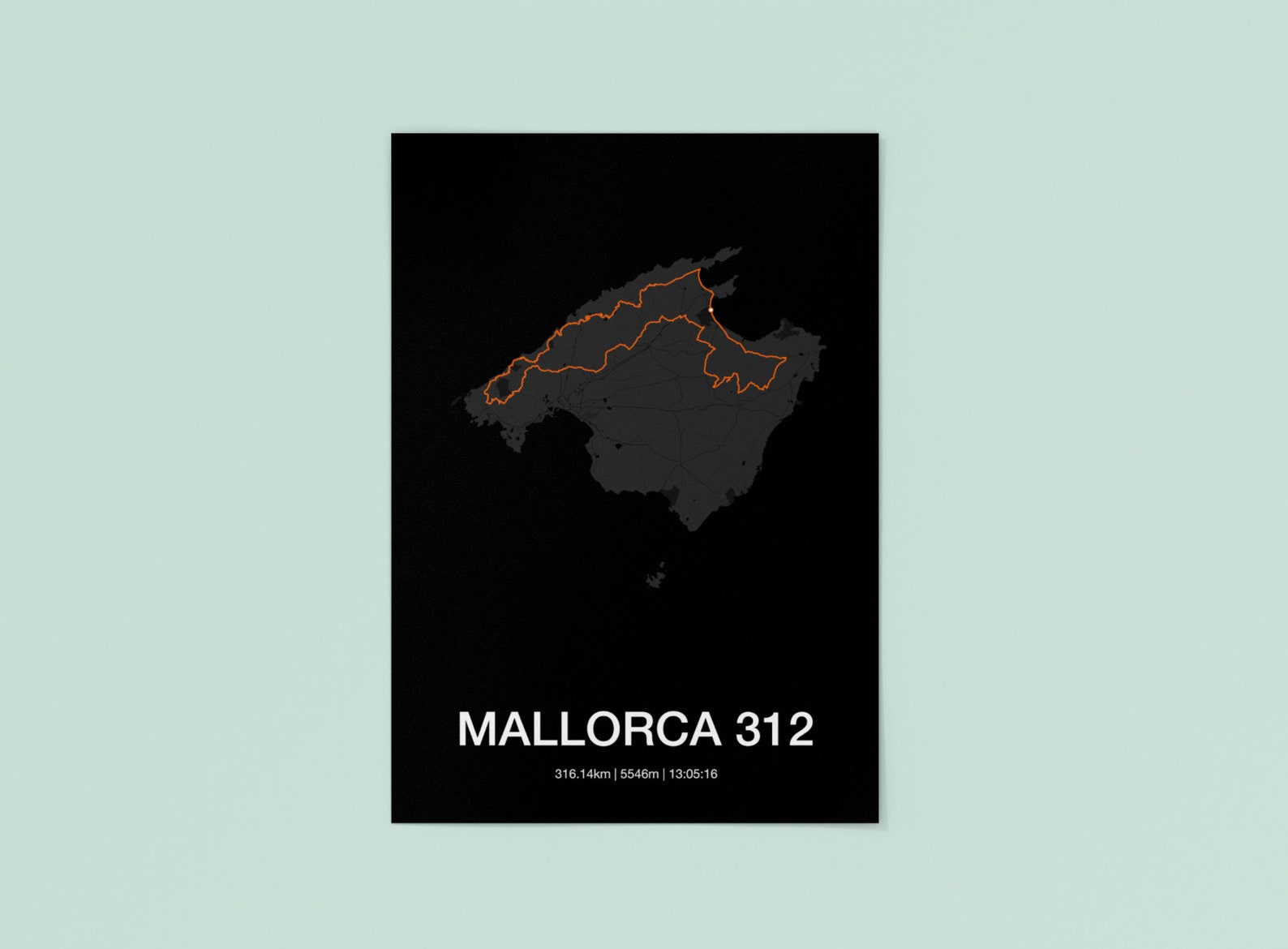 GPX - Strava Wall Art Print - Custom Cycling Map Art Print - Cycling ...