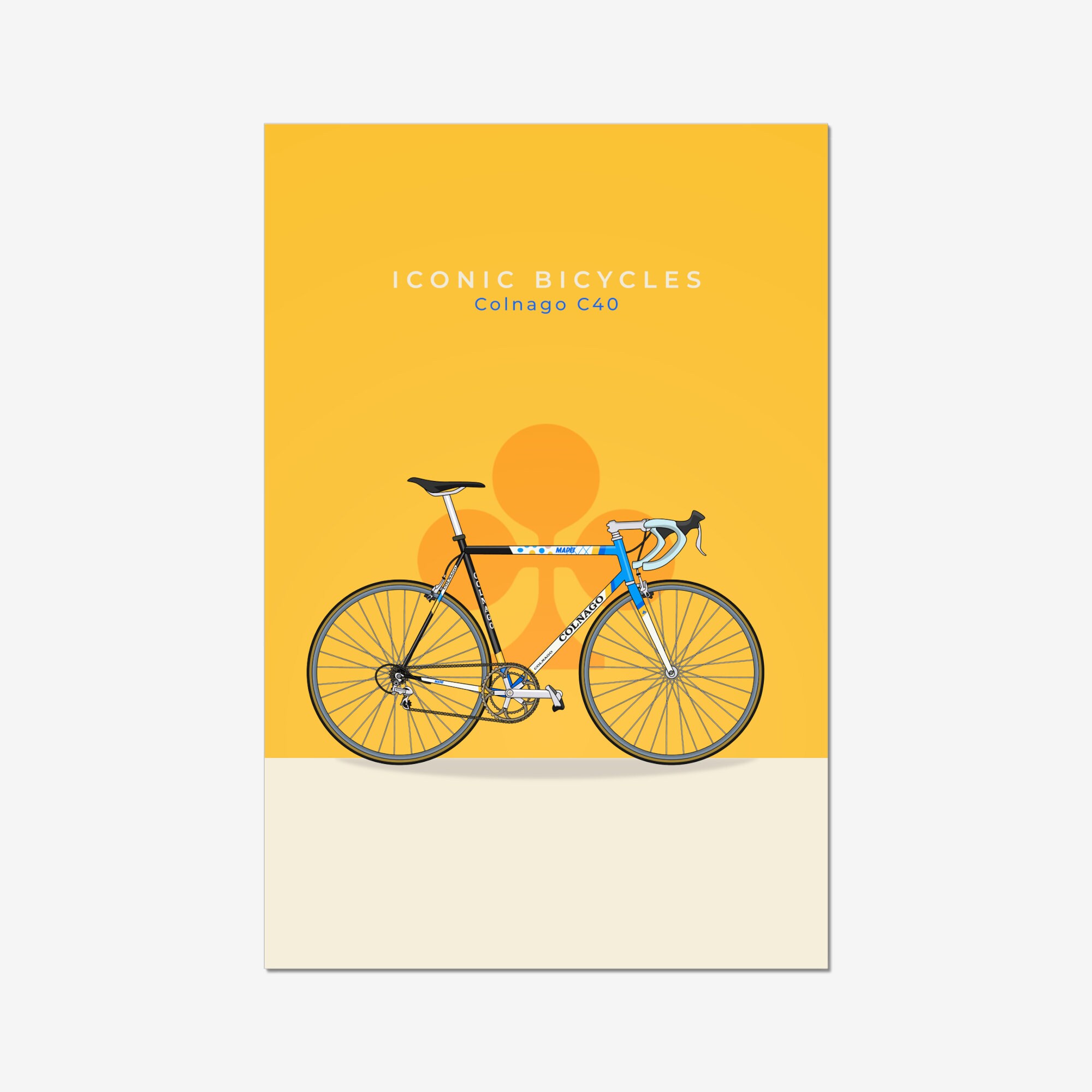 Colnago C40 Iconic Bicycle Cycling Poster - Printable Wall Art - Gift ...