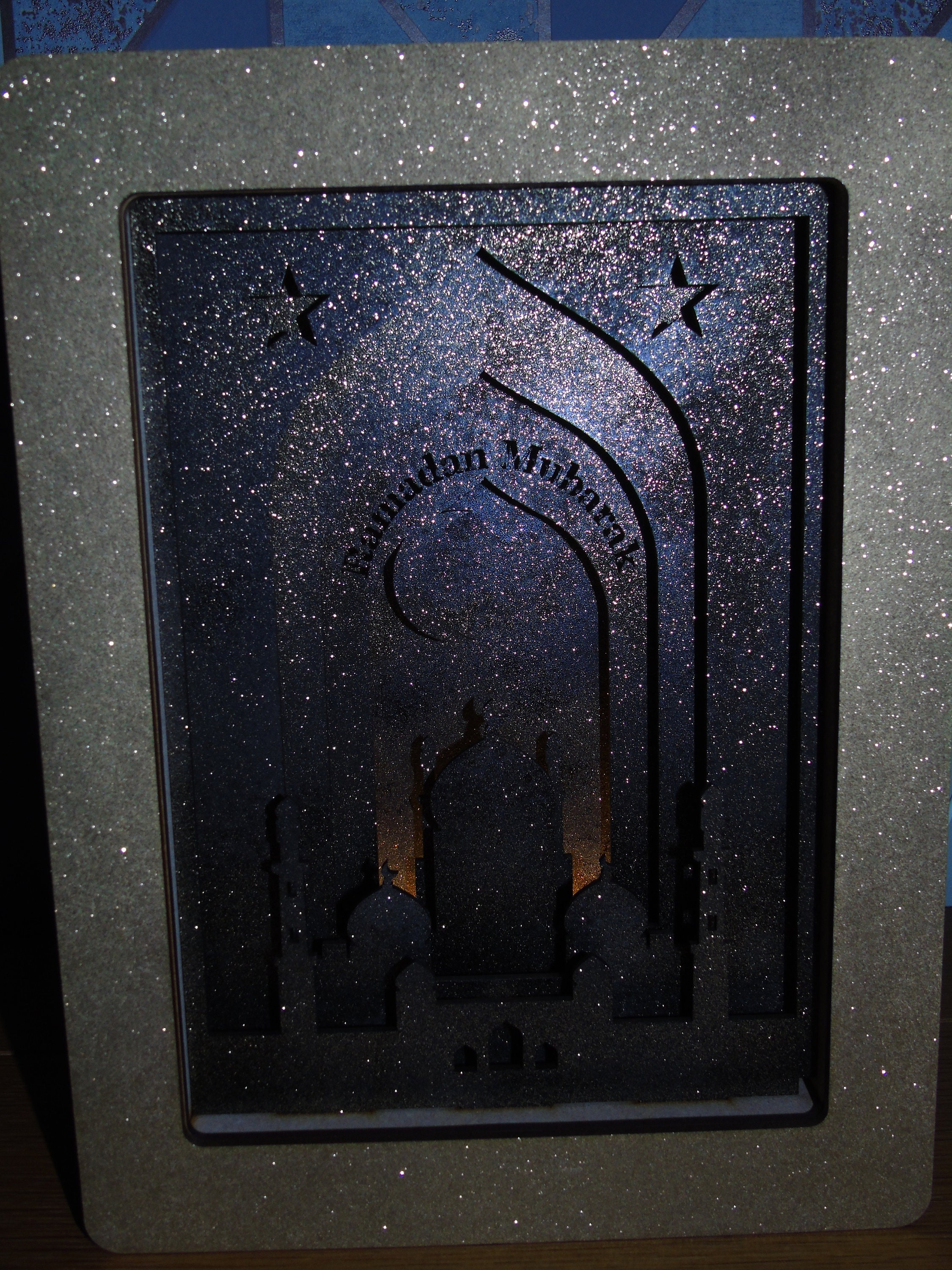 Ramadan Mubarak Eid Lightbox Shadowbox LED Decoration - Etsy