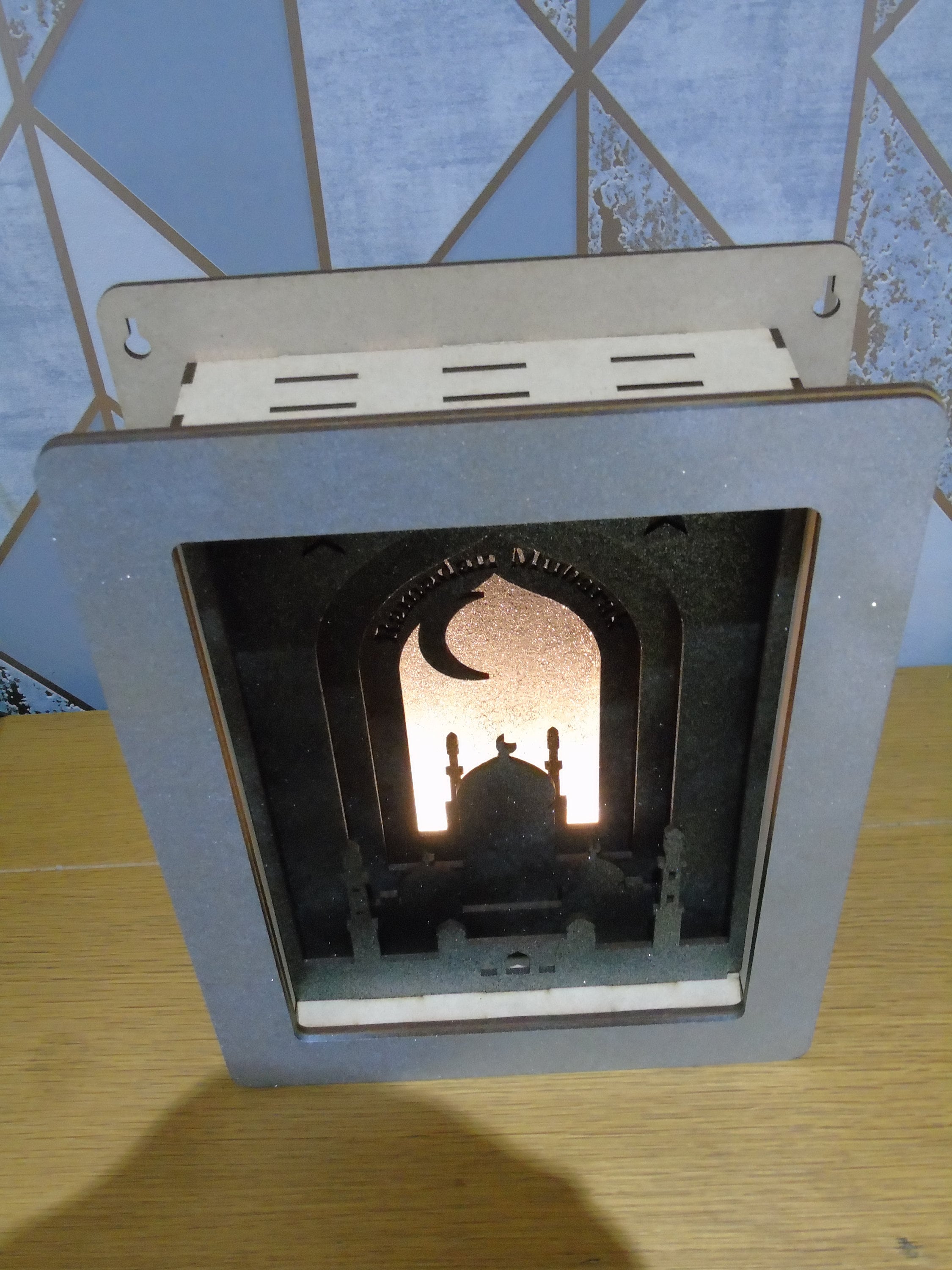 Ramadan Mubarak Eid Lightbox Shadowbox LED Decoration - Etsy