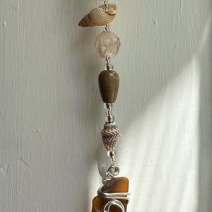 Sea Glass & Shell Sun Catcher - Etsy