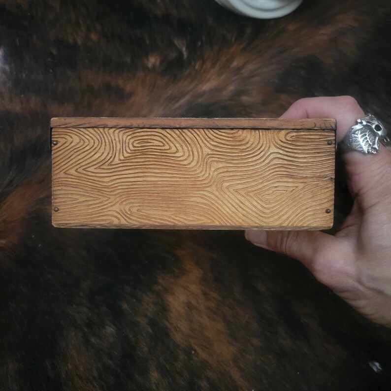 Vintage Pyrography Box - Etsy