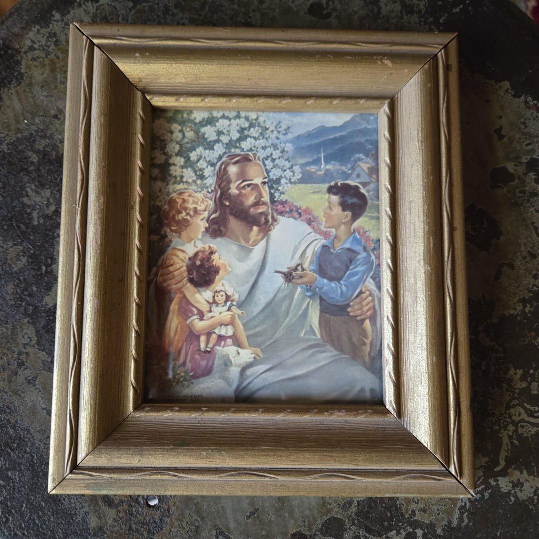 Jesus & the Children Picture - Etsy
