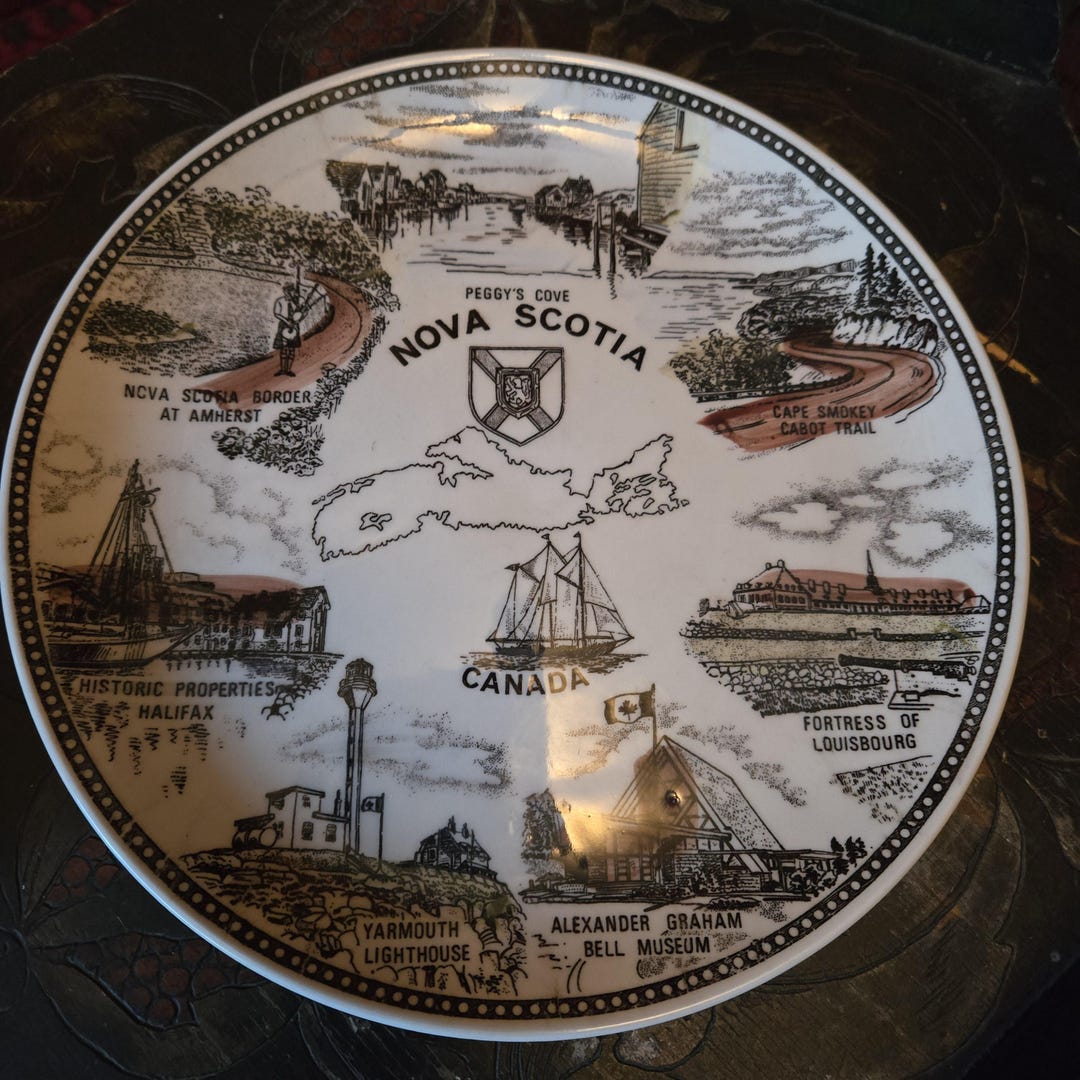 Nova Scotia Souvenir Plate - Etsy