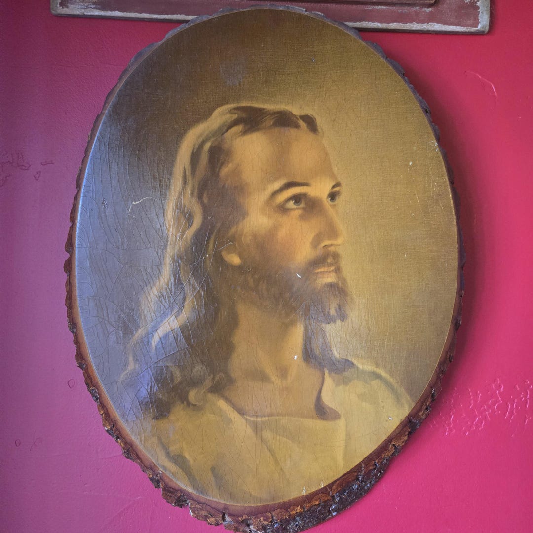 Live Edge Jesus Picture - Etsy