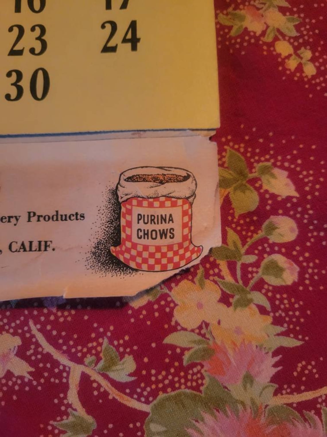 Vintage Feed Store Calendar - Etsy