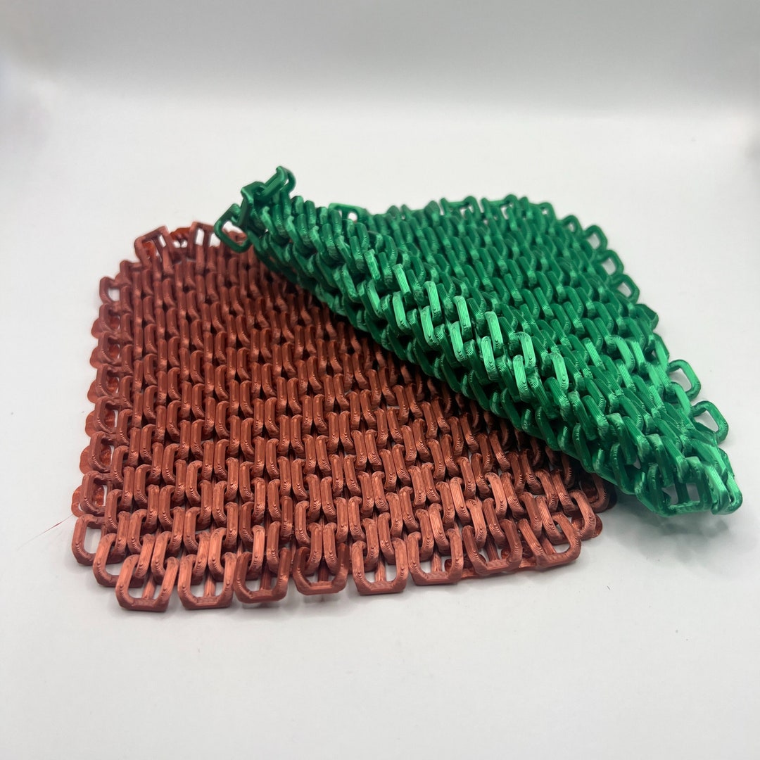 3D Printed Fidget Chainmail / Fabric , Sensory Toy , Fidget Toy, Fidget ...