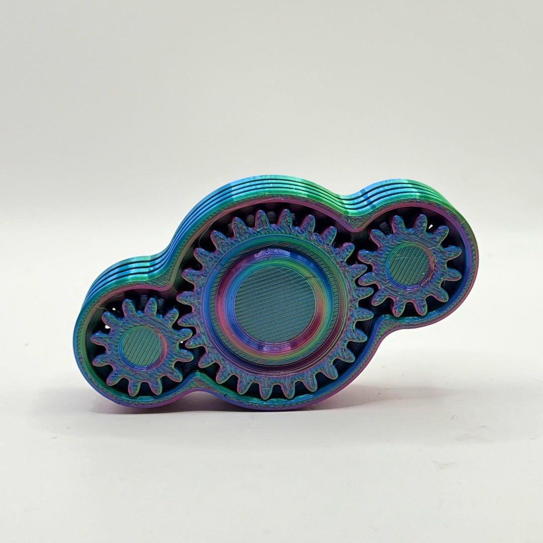 Enclosed All Plastic Fidget Spinner | 3D Printed - Etsy