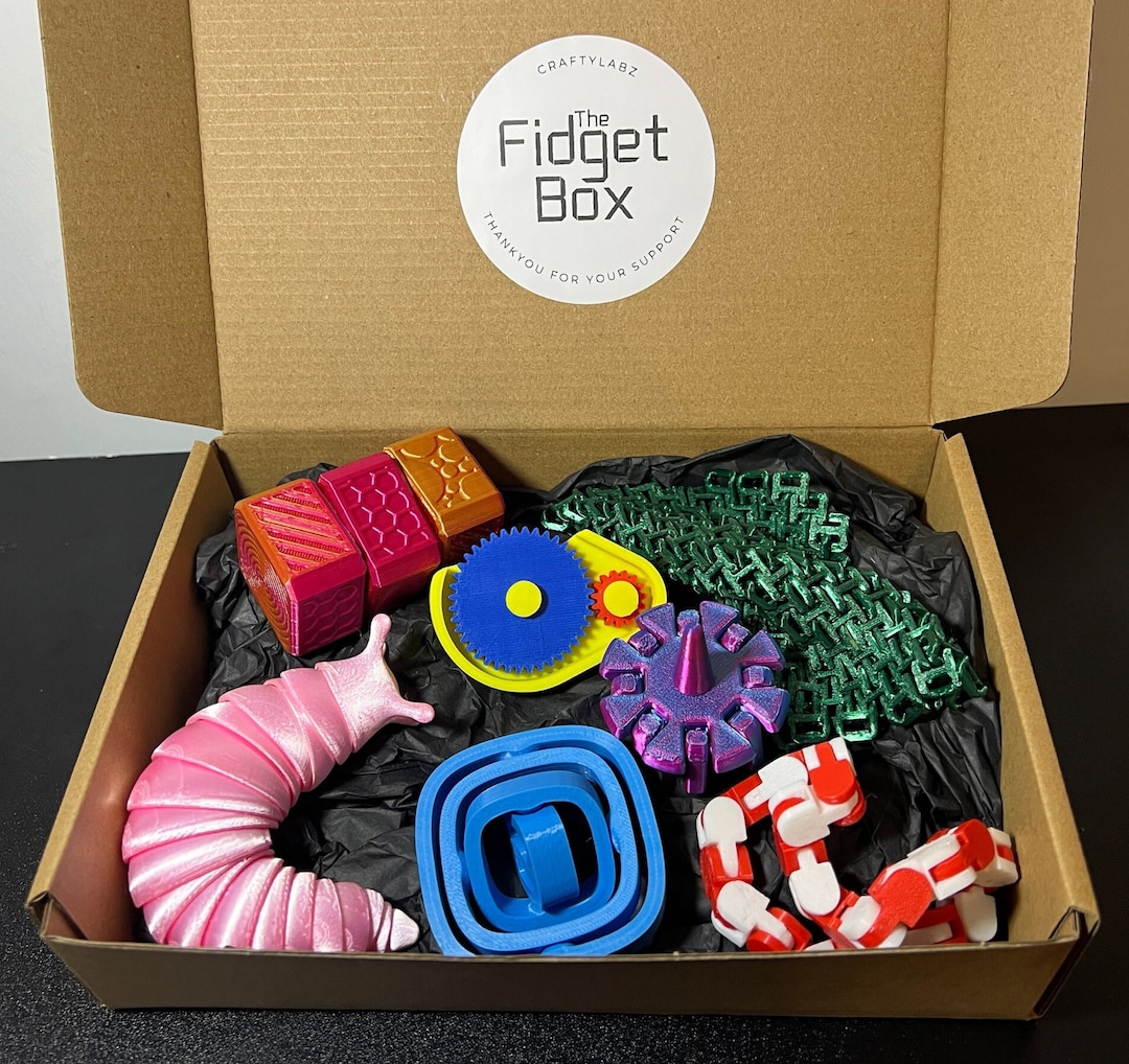 The Fidget Box , Toy Box, Fidget Toys, Stress Relievers - Etsy