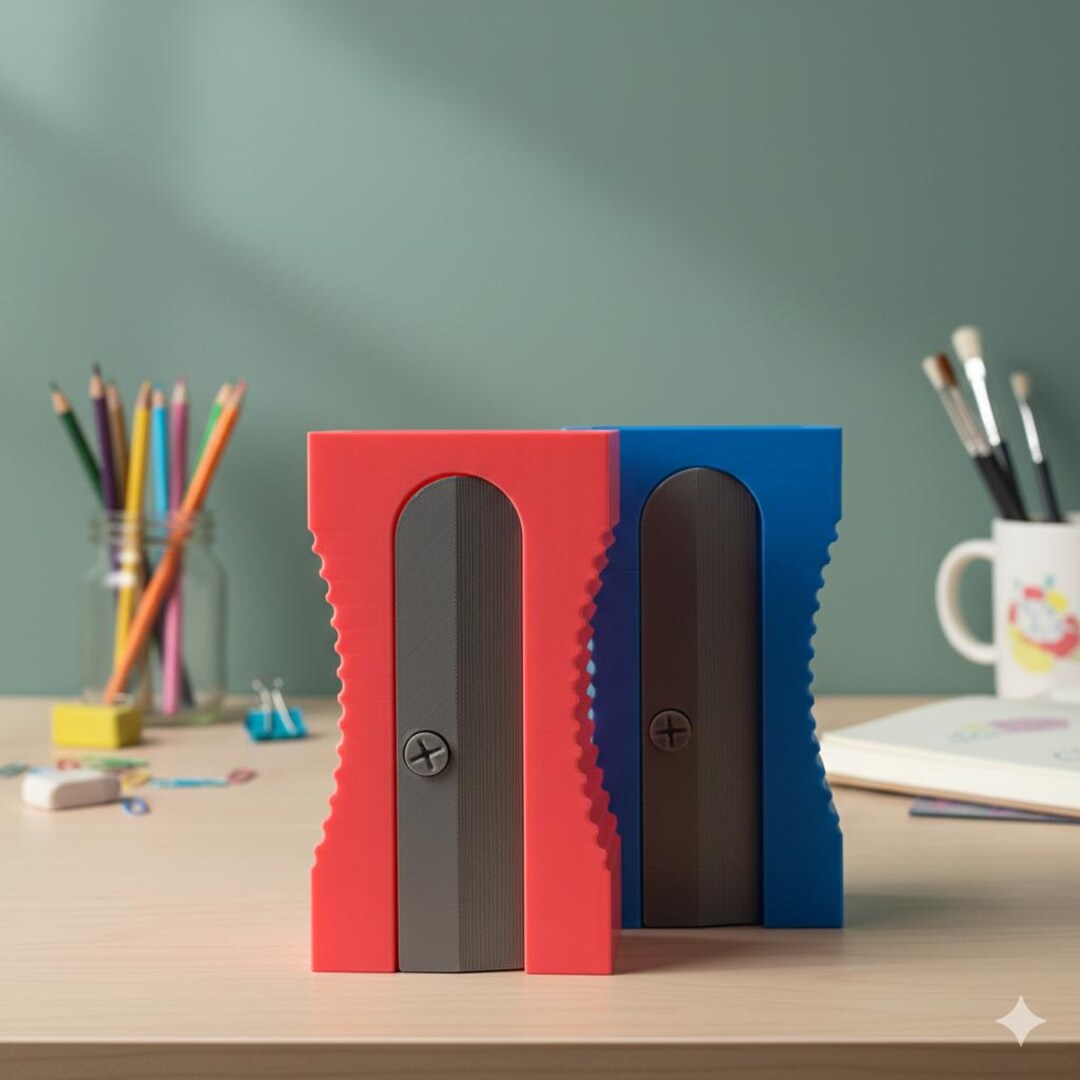 Fun and Vibrant Giant Pencil Sharpener Desk Organiser - Etsy