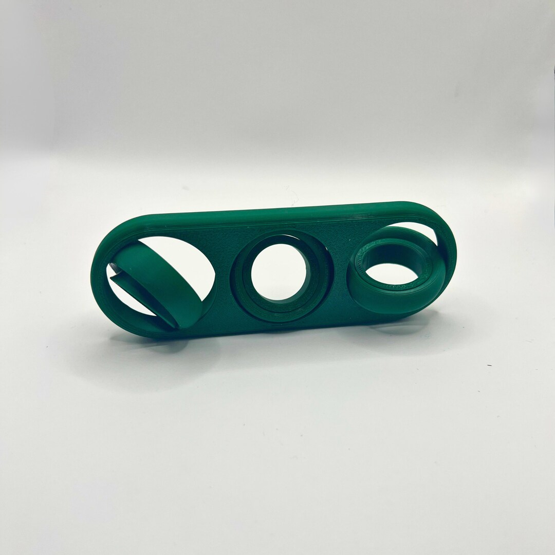 Three Bearing Fidget Toy | Silent Spinning Sensory Fidget | Smooth Ring ...