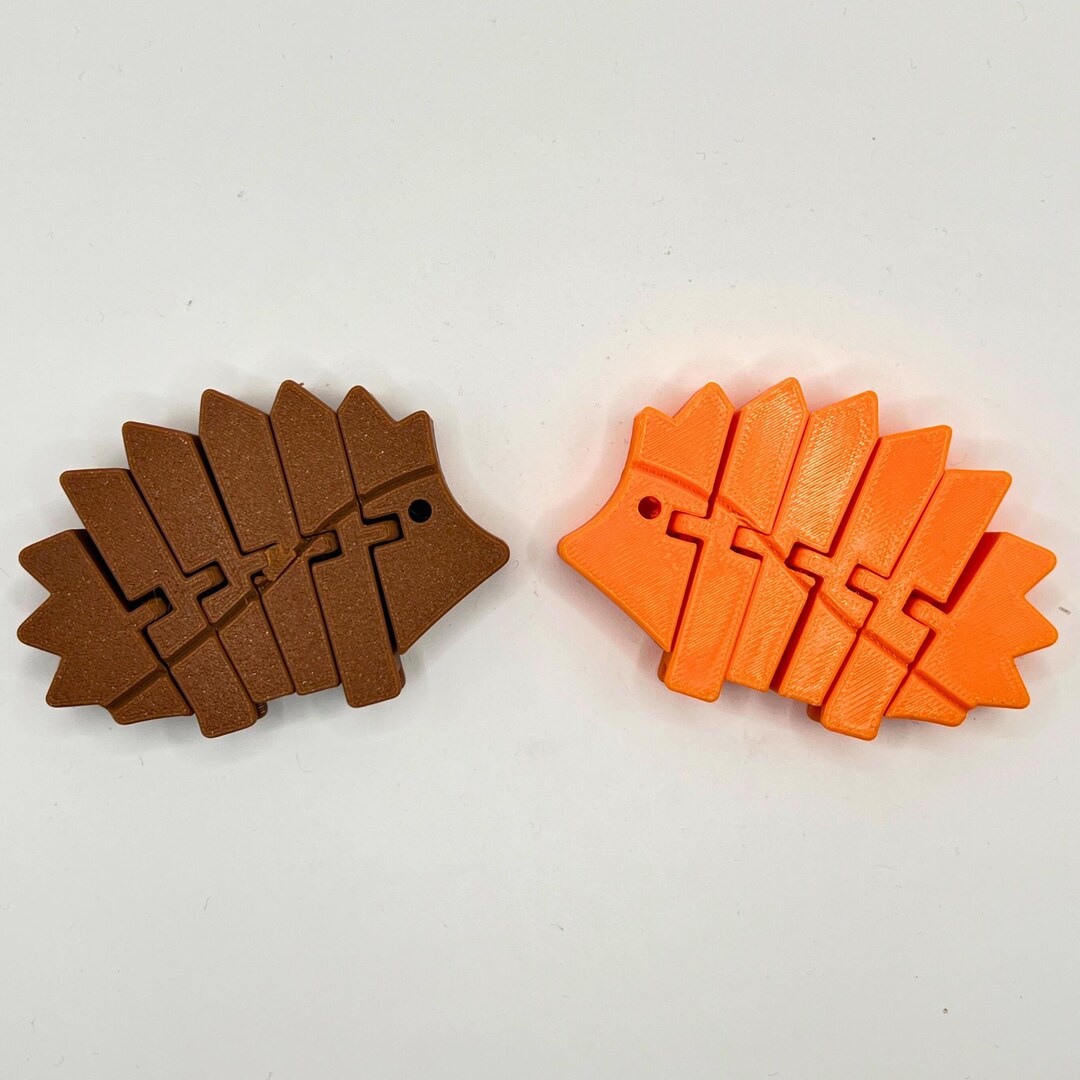 Fidget Hedgehog – 3D Printed Stress Relief Toy | Articulated Sensory ...