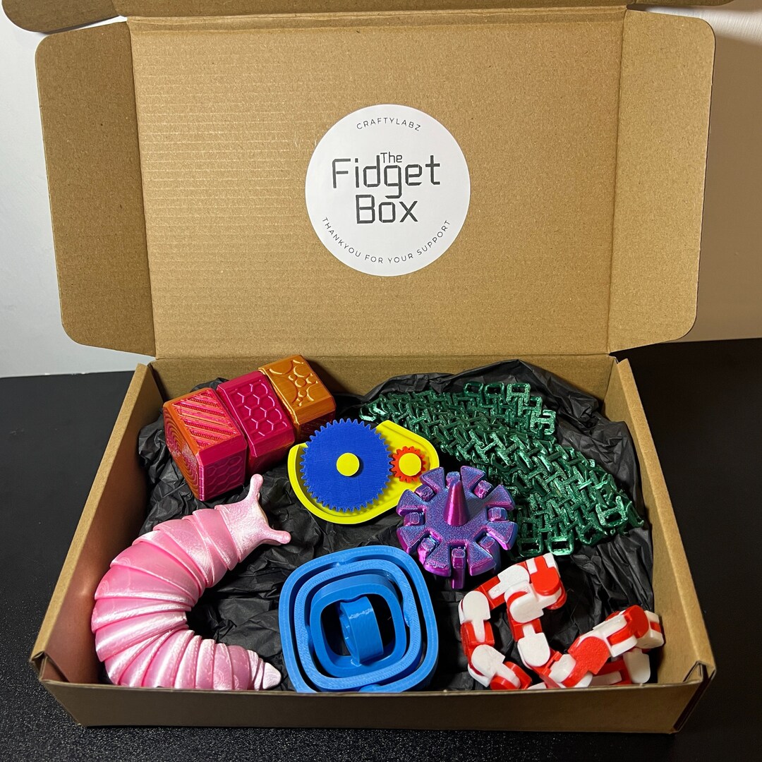 The Fidget Box , Toy Box, Fidget Toys, Stress Relievers - Etsy