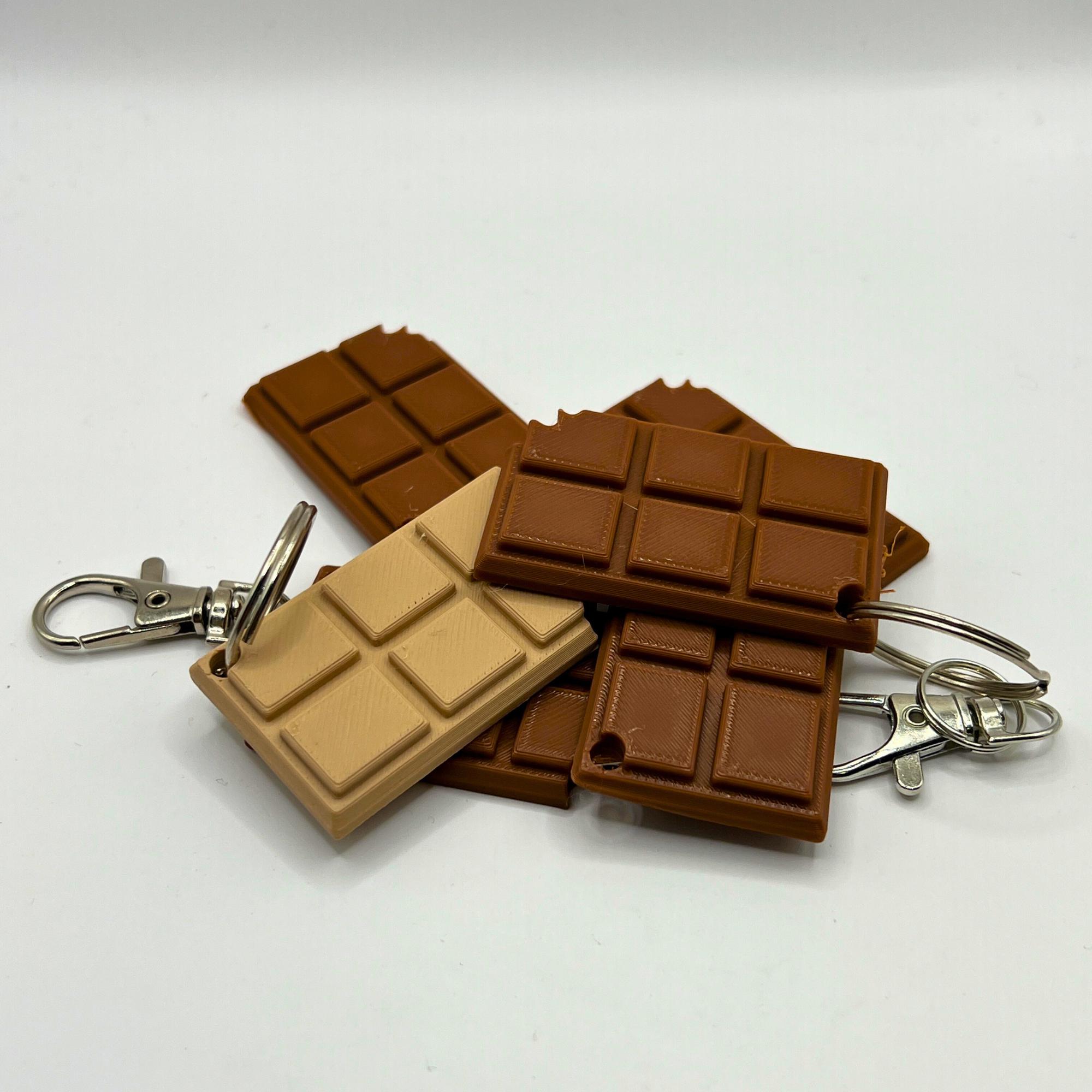 Chocolate Bar With Bite Taken Keychain /keyring Chocolate Lovers - Etsy