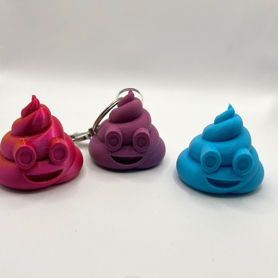 Poop Emoji Keychain - Etsy