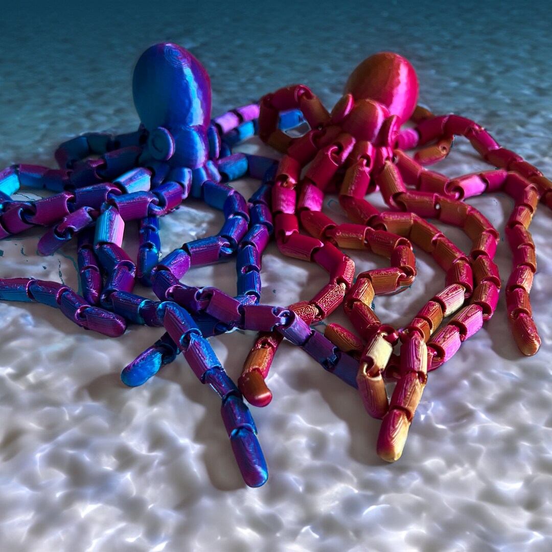 Articulated Fidget Octopus - Etsy