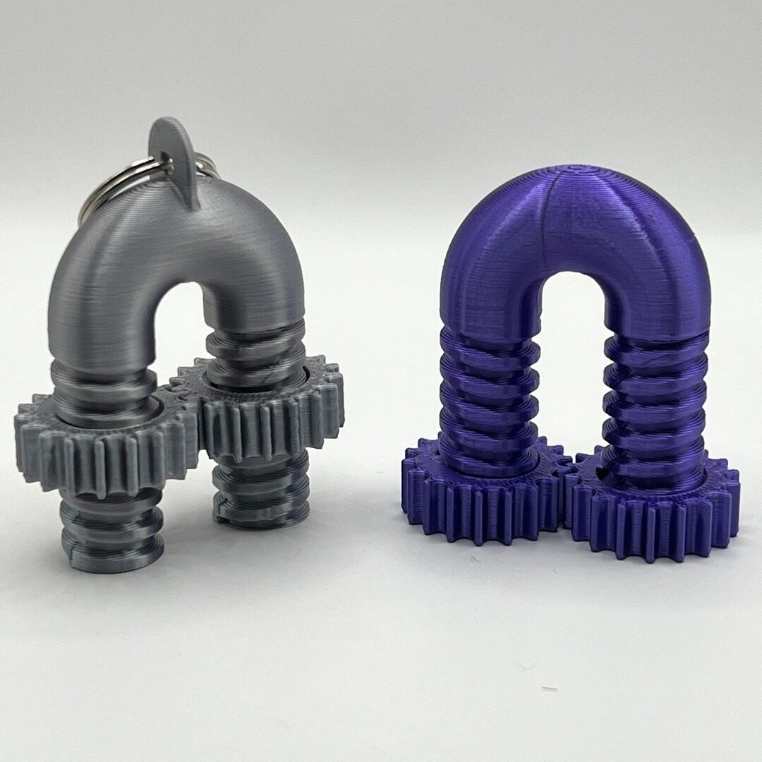 Gear Fidget Bolt , Fidget Toy Keychain - Etsy