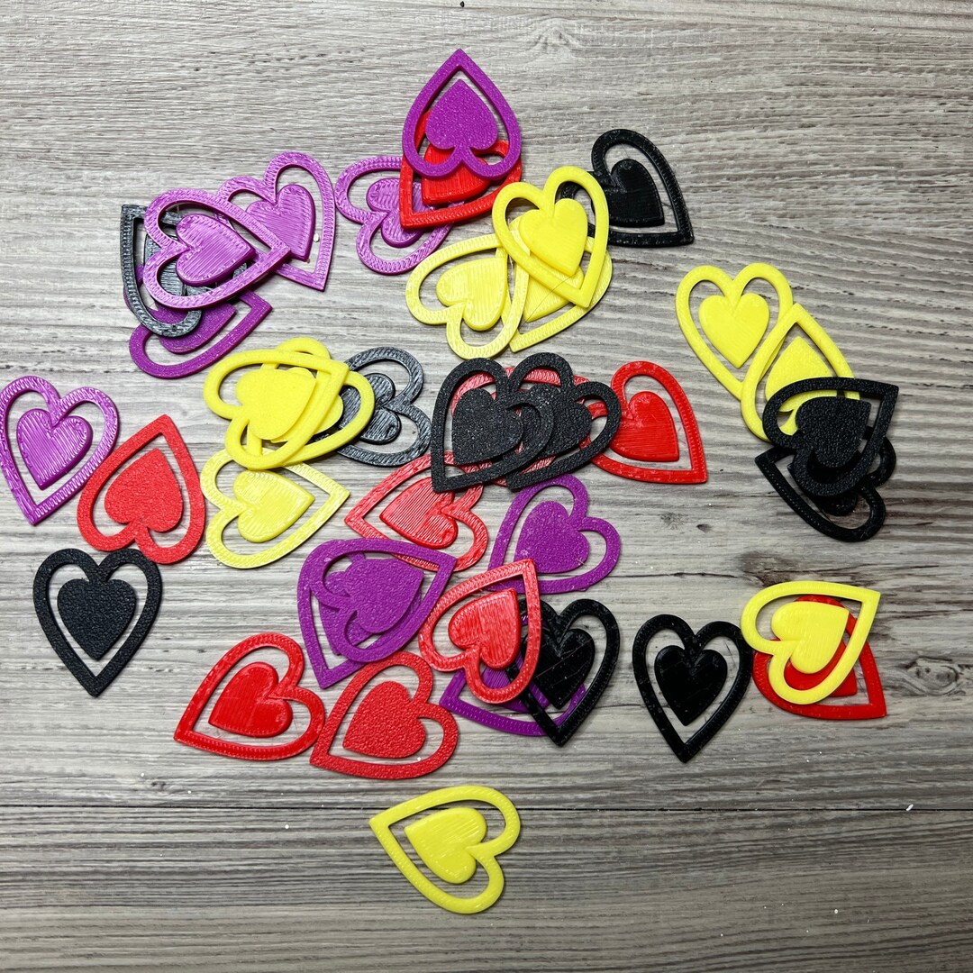 Heart Shaped Paper Clips 3D Printed - Etsy