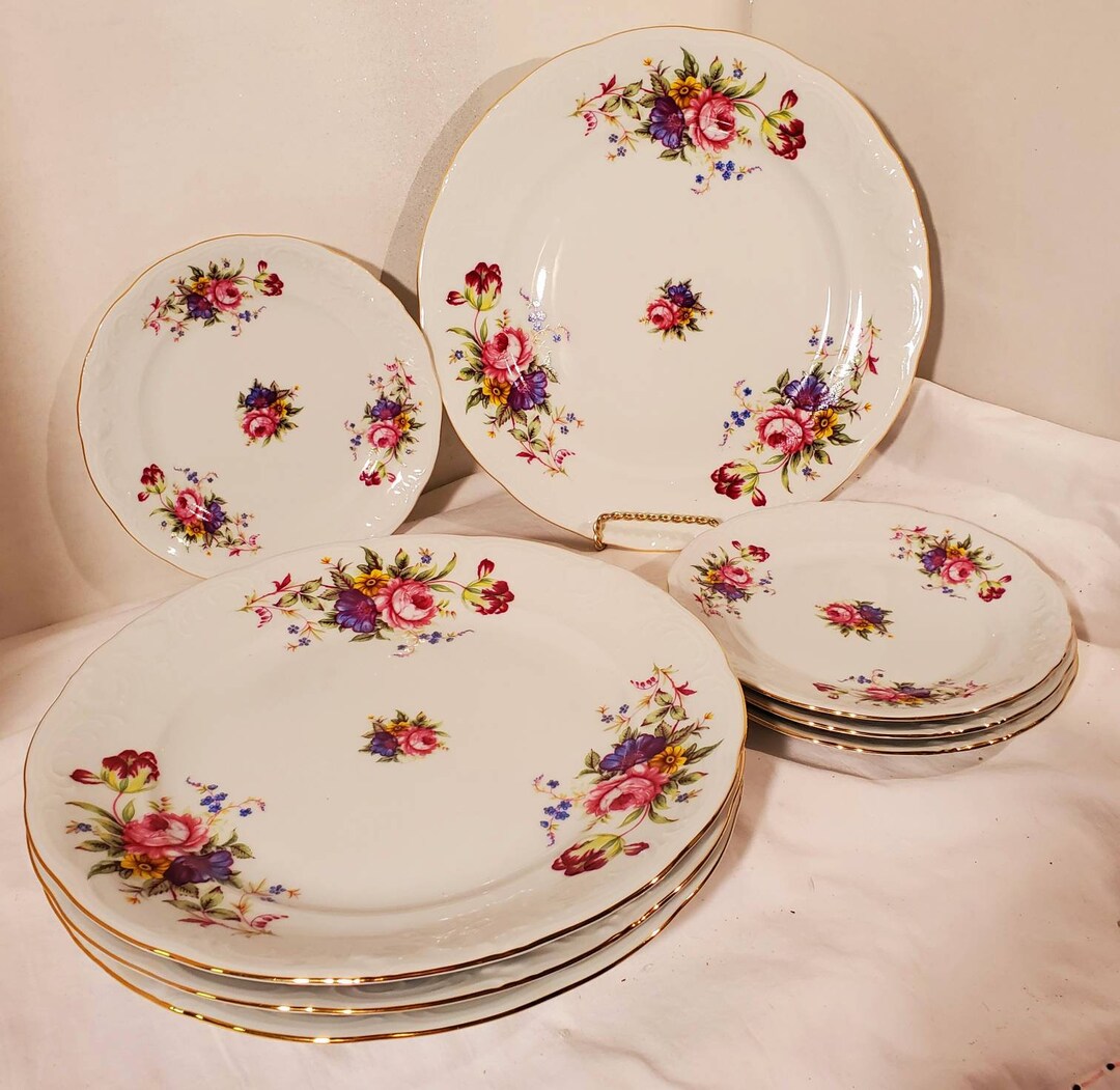 Poland Made Royal Kent's Bavarian Rose Porcelain - Etsy