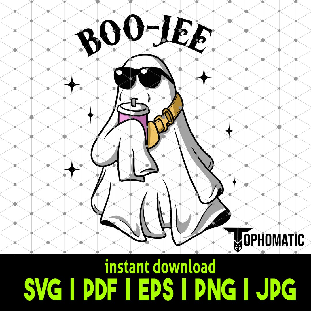 Boojee Ghost SVG - Funny Halloween SVG Design - Instant Download - Etsy