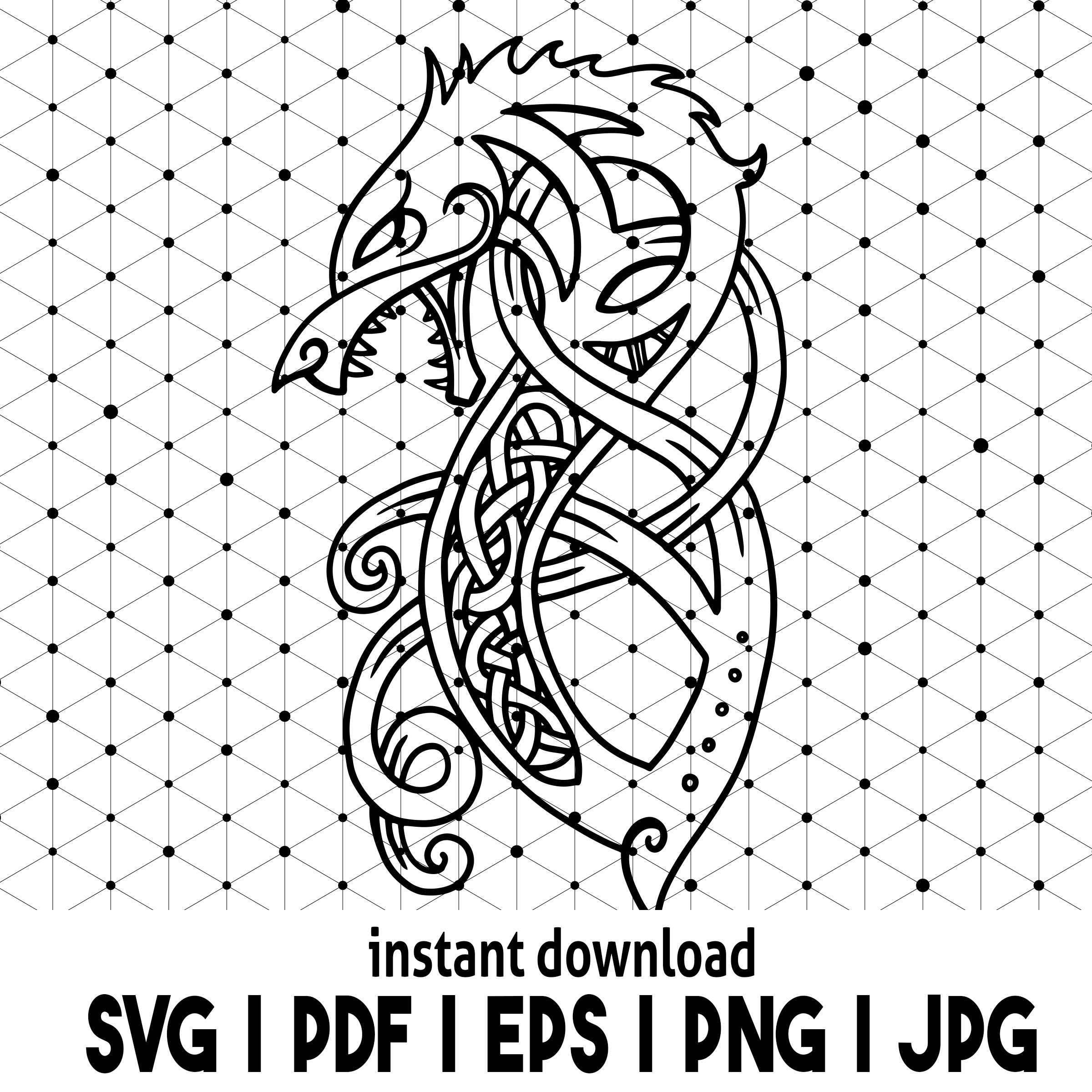 Fenrir Logo SVG Fenrir Viking SVG Files Fenrir Design - Etsy