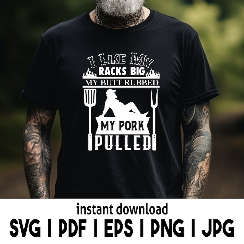 Funny Grill Svg I Like My Racks Big Svg Butt Rubbed Svg My - Etsy