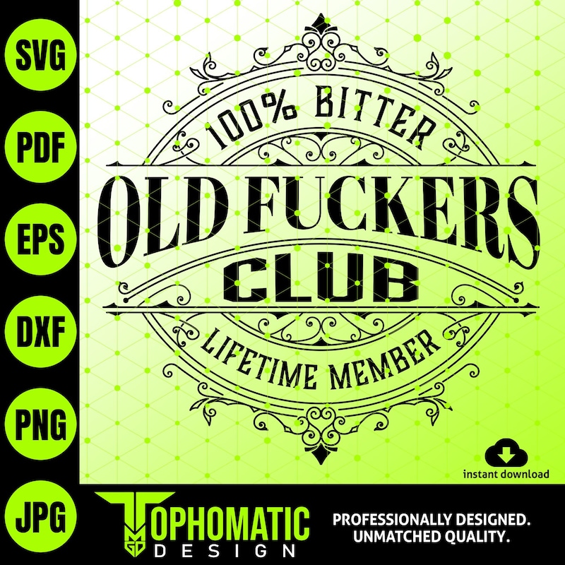 Old Fuckers Club - Etsy