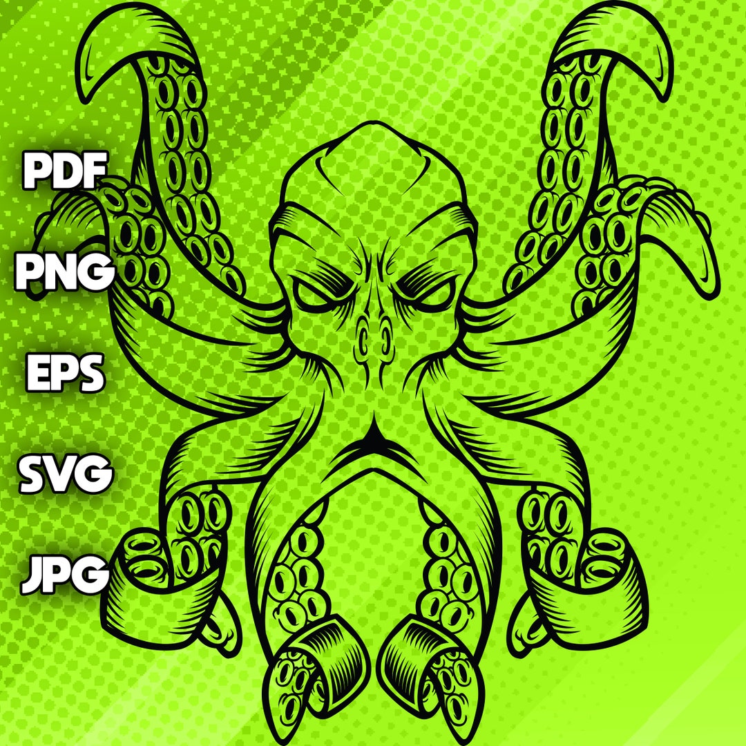 Kraken Symbol SVG Kraken SVG Files Kraken Logo Kraken - Etsy