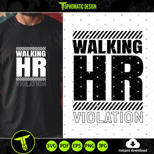Walking Violation Hr Svg - Etsy
