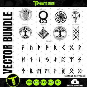 Viking SVG Bundle Set - Full Collection of Norse and Scandinavian ...