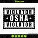 Osha Certified Violator SVG Rectangle Stamp Design, Funny Gag Gifts ...